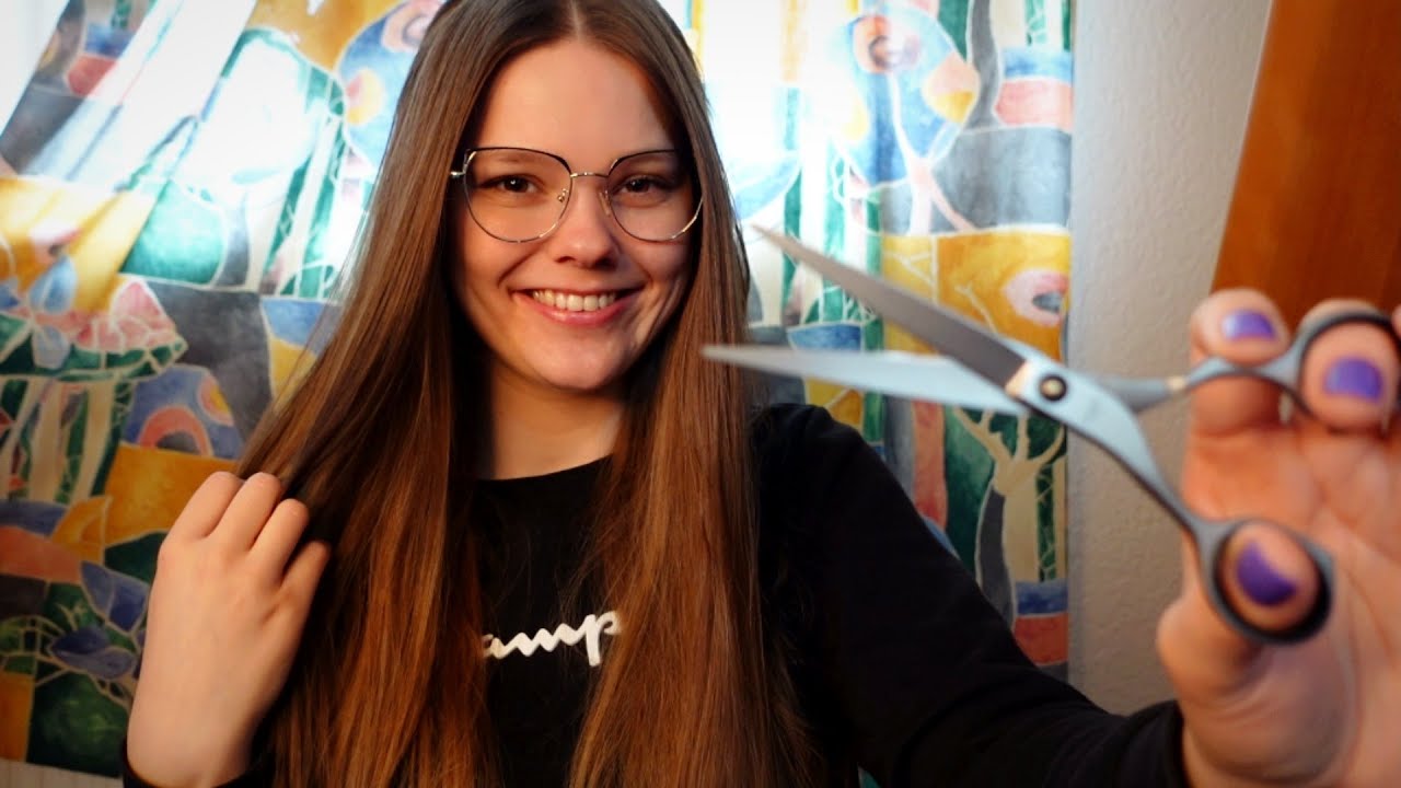 ASMR Hair Cutting & Whisper (Haircut ASMR) - YouTube