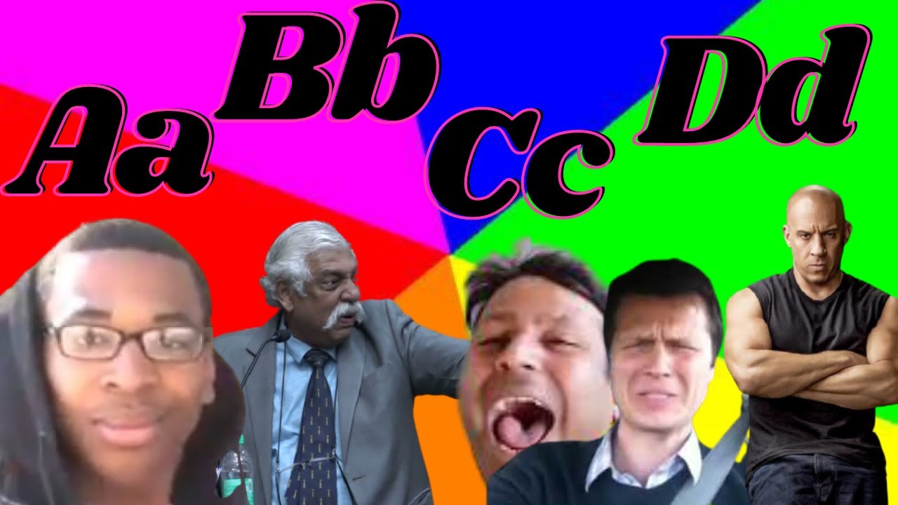 ABCD MEME || LEARN YOUR ALPHABETS WITH MEMES - YouTube