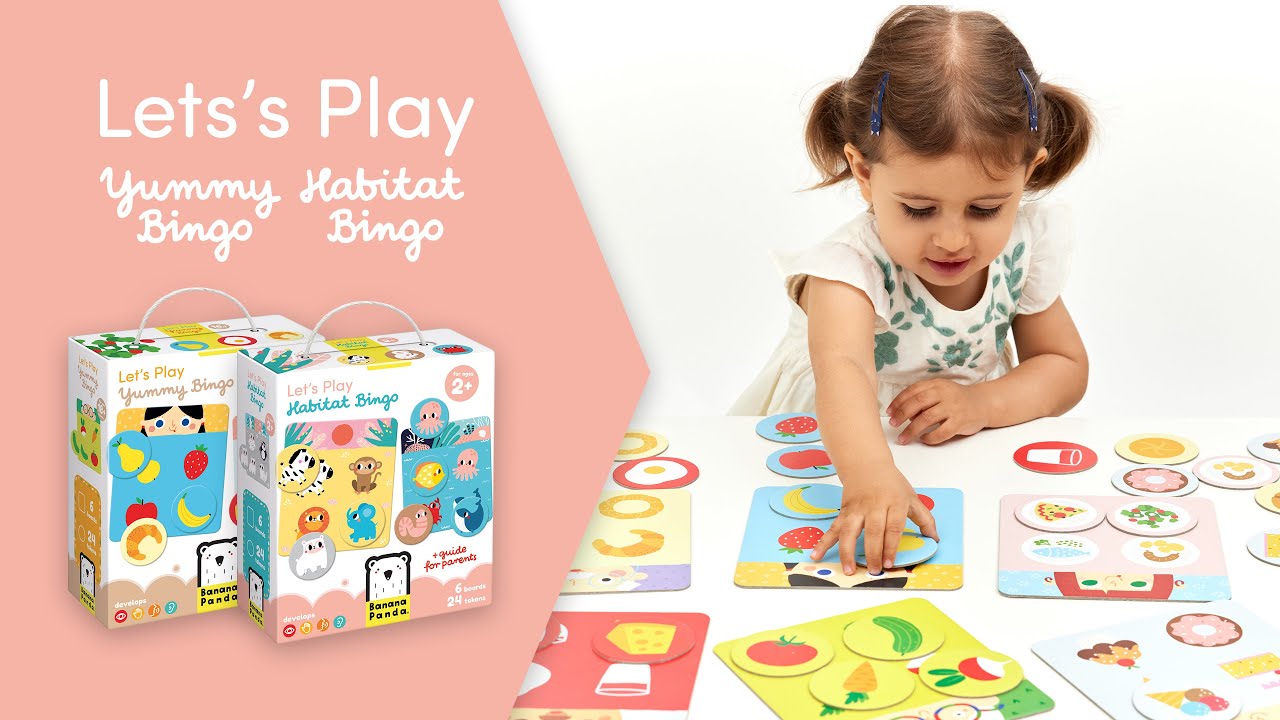 Let's Play Yummy Bingo + Let's Play Habitat Bingo | Banana Panda - YouTube