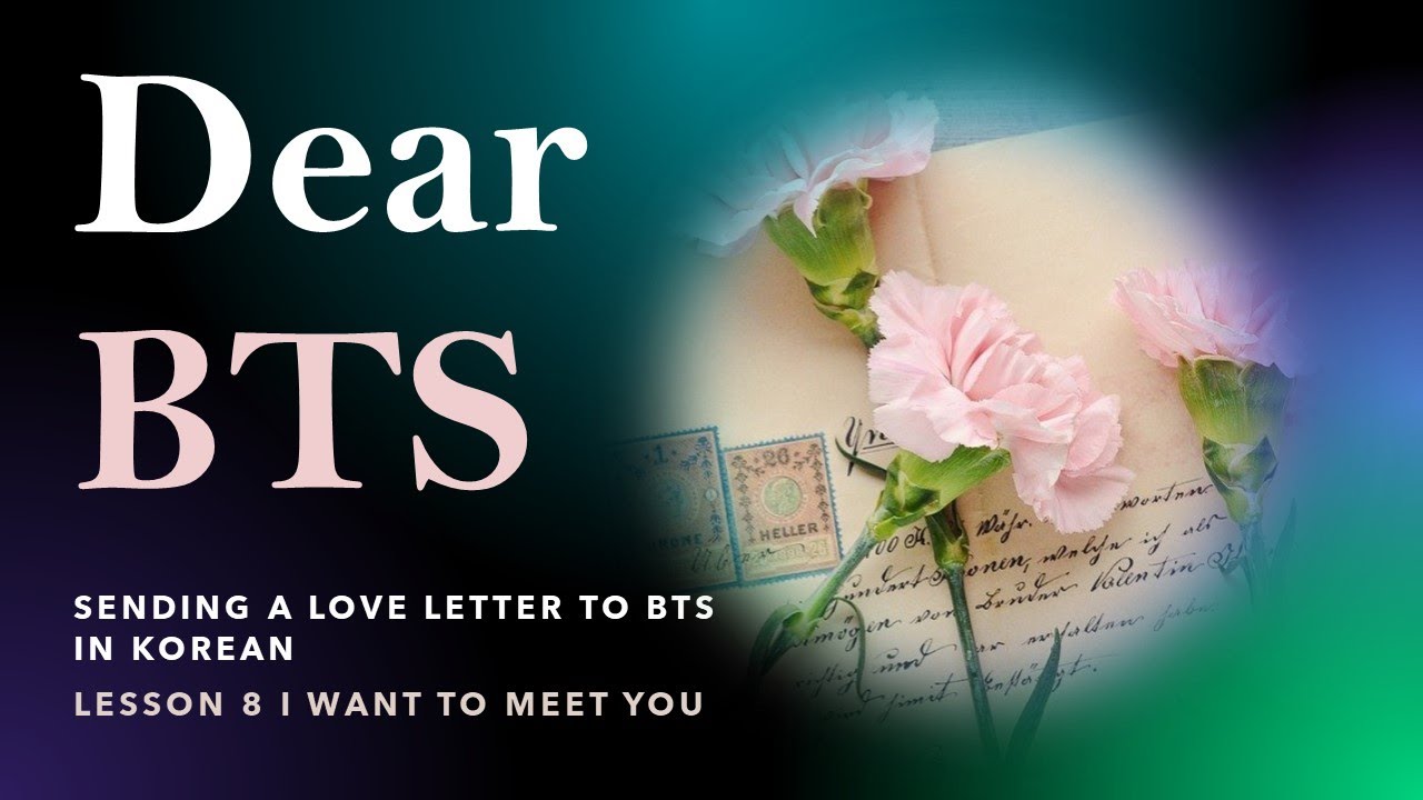 [Sending messages for BTS] 35 Simple Korean sentences: Lesson 8 I want ...