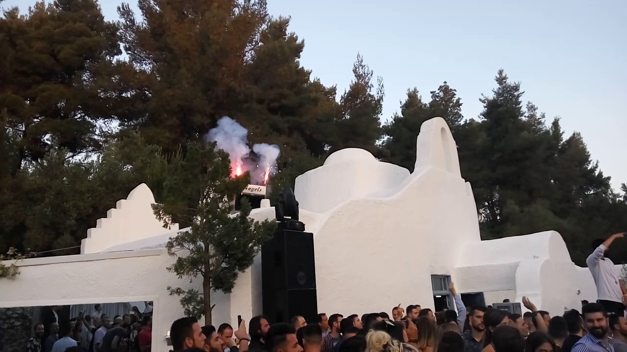 Angels night club, Greece halkidiki Kallithea summer start 2017 - YouTube