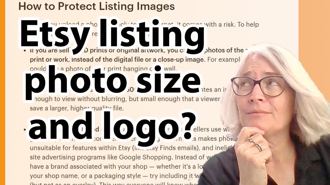 What image size to use on Etsy, and should you put a logo on them ...