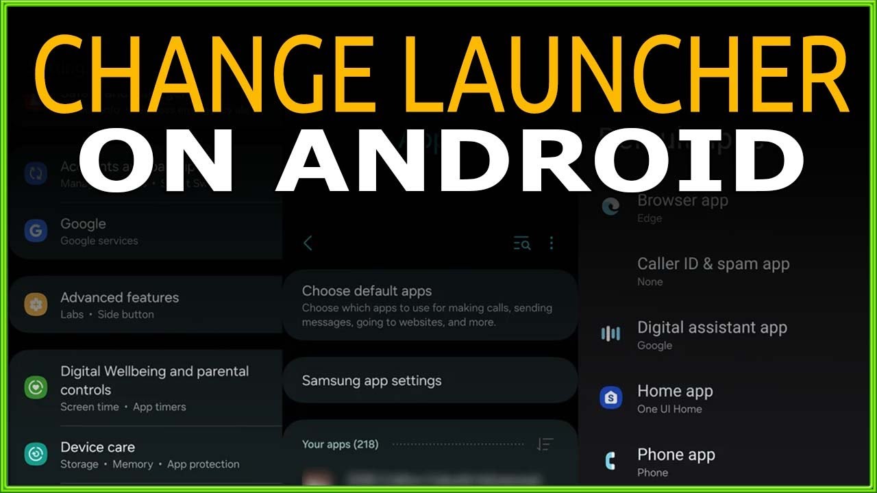 Change launcher on Android #launcher #androidlauncher #smartphone - YouTube