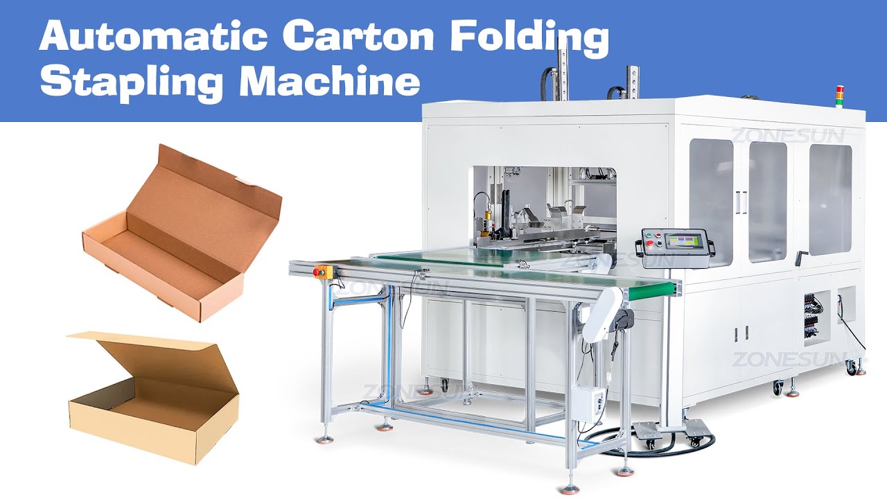 How To Use ZS-BFM2 Automatic Paper Boxes Cardboard Carton Forming ...