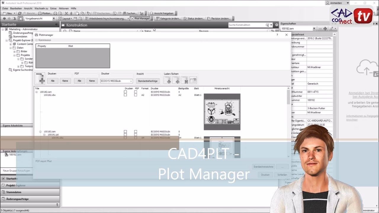 CAD4PLT - Plot Manager - English - YouTube