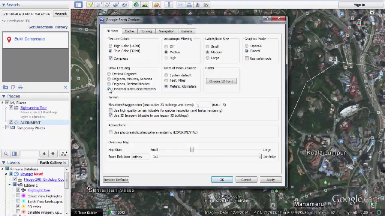 Highway Design Tutorial Video Horizontal Alignment by Mypath Line by using Google Earth - YouTube