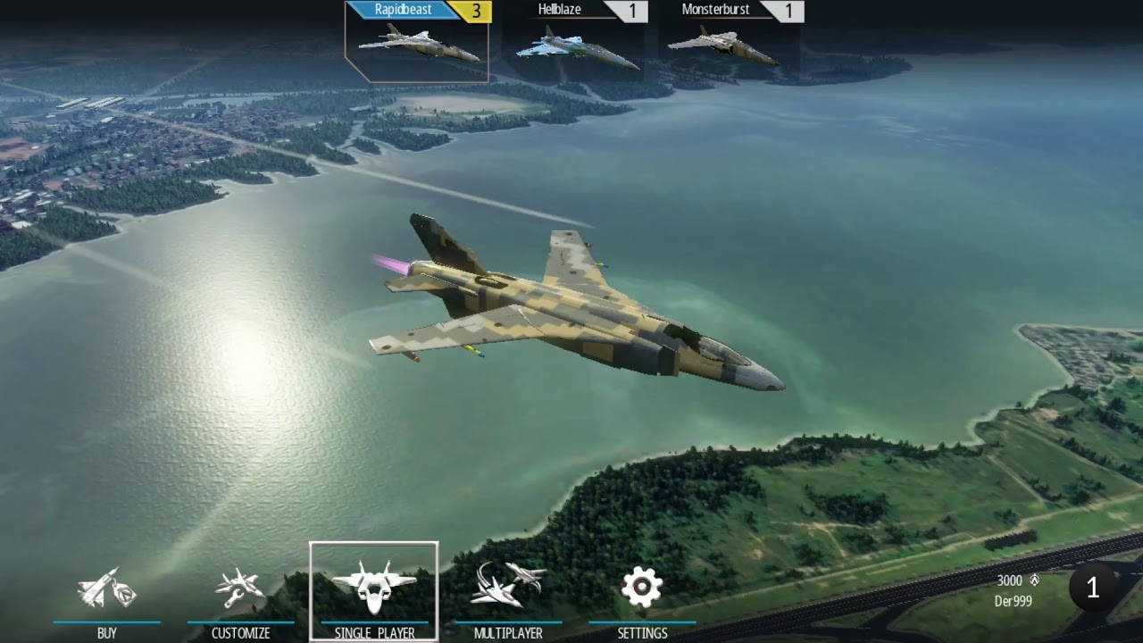 Sky Gamblers - Afterburner Gameplay (Arcade Fight 'Modern' Jet Game for ...