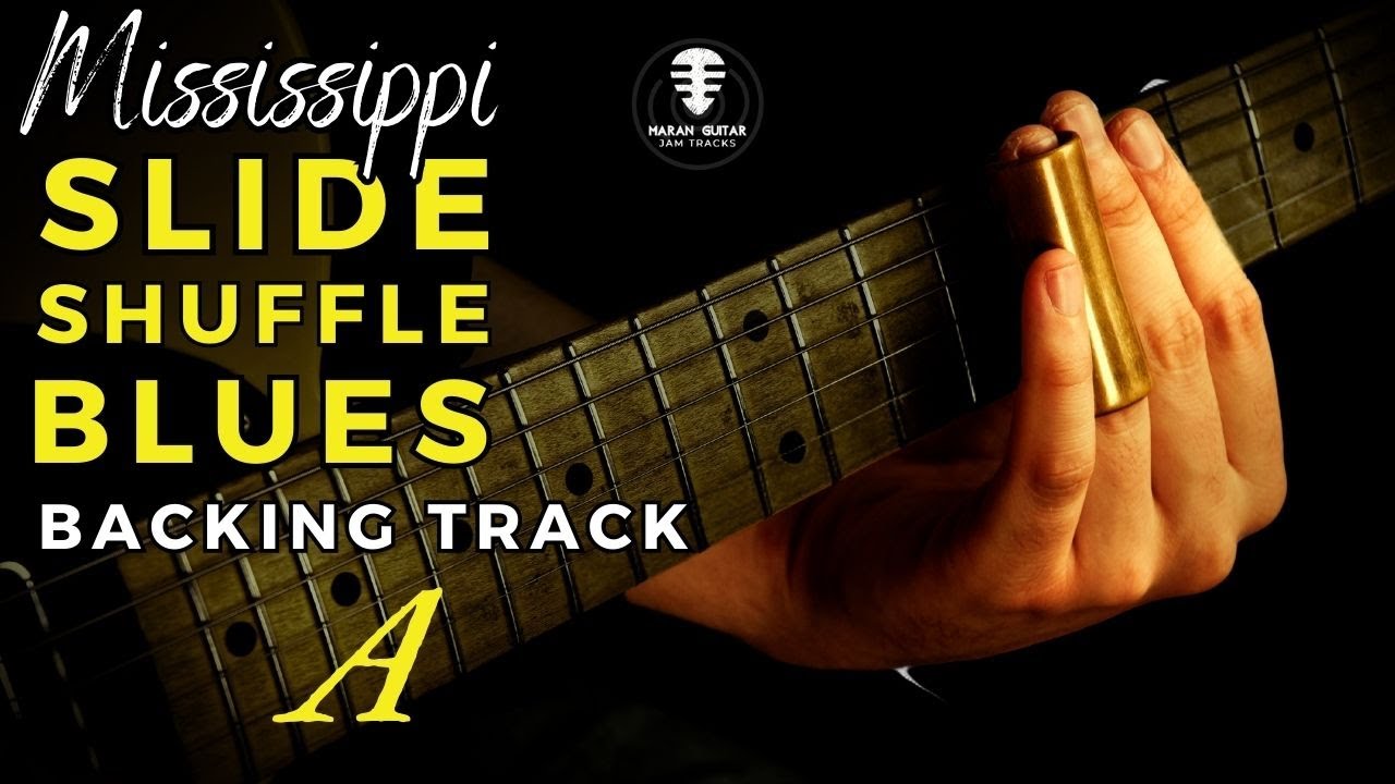 WARNING: Mississippi Slide Shuffle Blues Backing Track Will IMPROVE ...