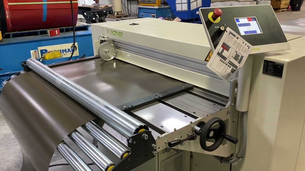 Slitting on the SLIT PRO 1250 w/ Material Table - YouTube