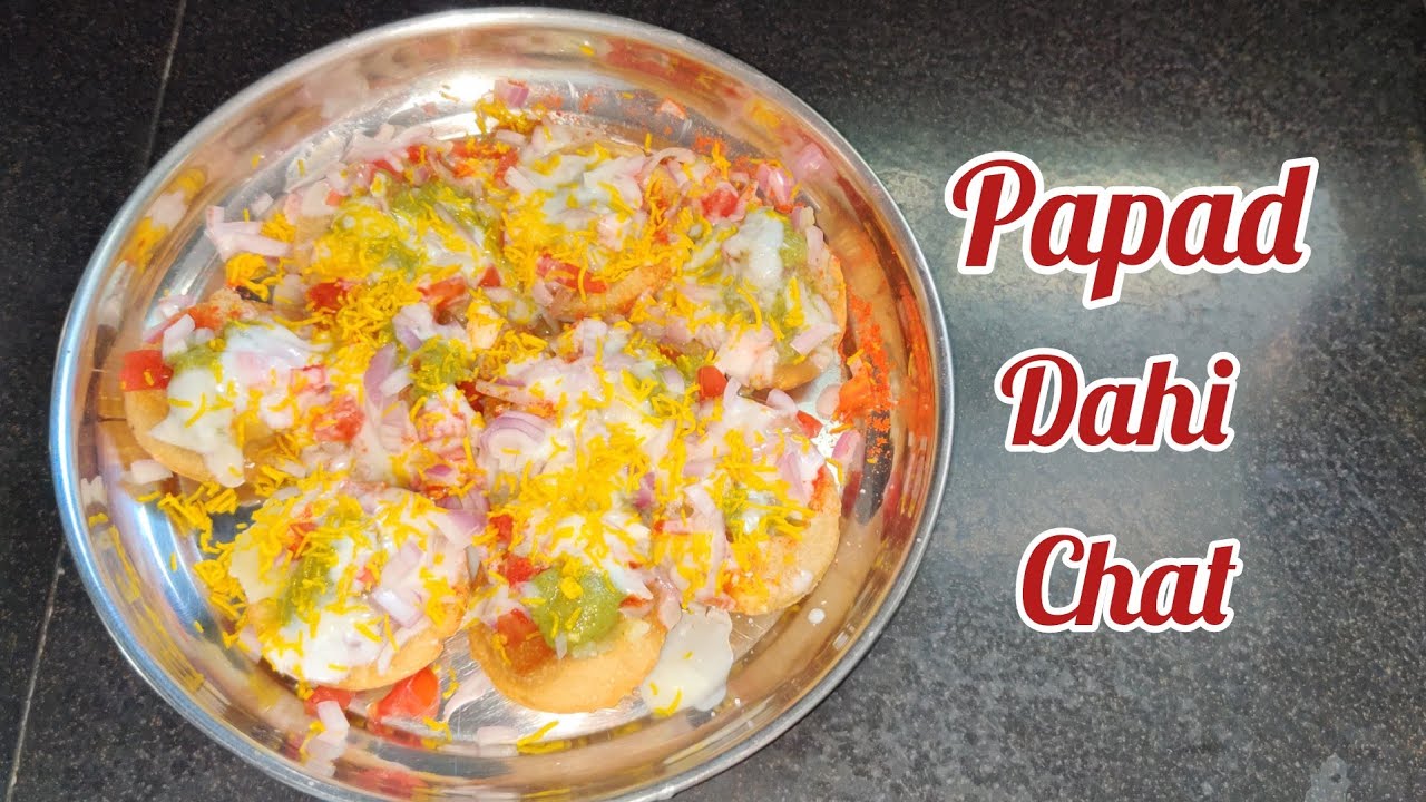Papad Dahi Chat at Home||chat making at home||varieties of chaat||mee ...