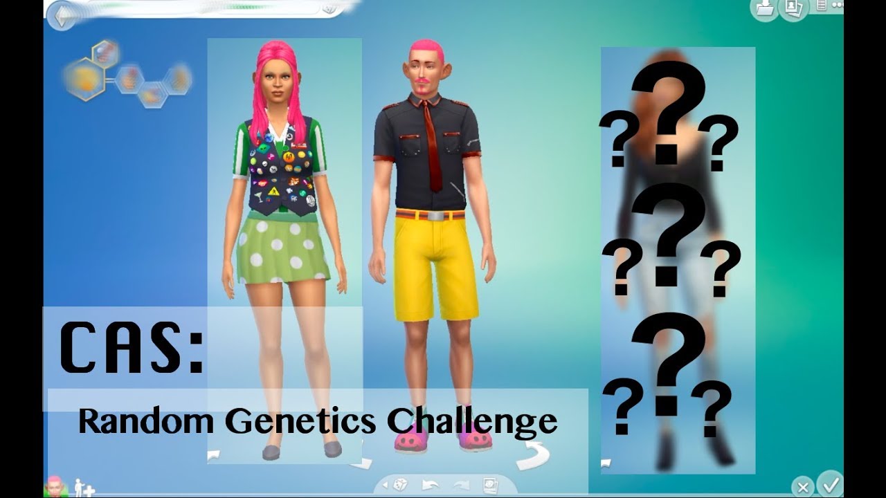 The sims 4 | RANDOM GENETICS CHALLENGE | Simsonacloud - YouTube