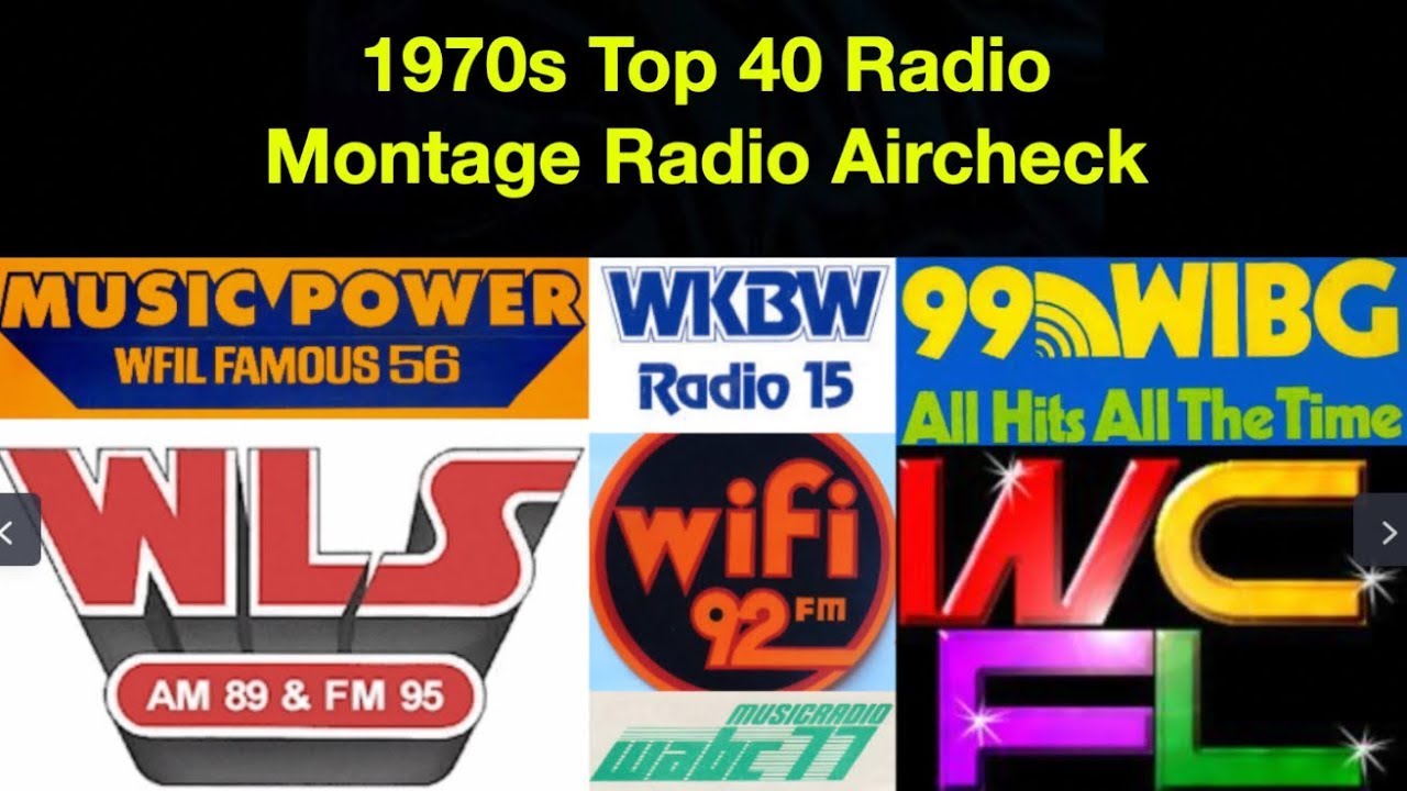 Early 1970s Top 40 Radio Montage - WLS WCFL WFIL WIBG WABC WLAC WAKY ...