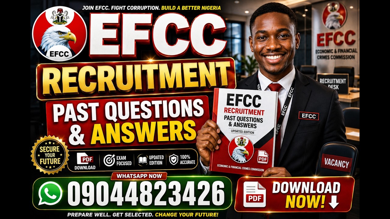 EFCC Recruitment Past Questions and Answers | Economic and Financial ...