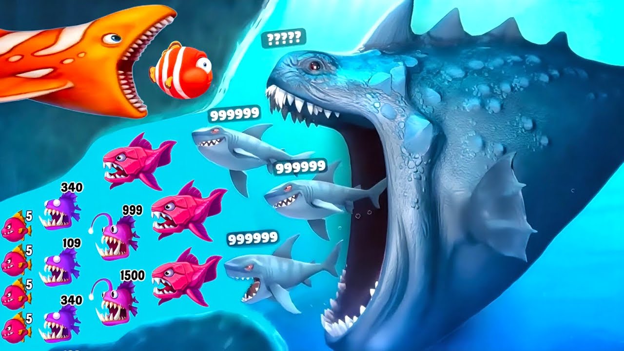 Fishdom 🐟 Monster Shark Extreme Attack 🔥 Fish Rescue from Monster Shark ...