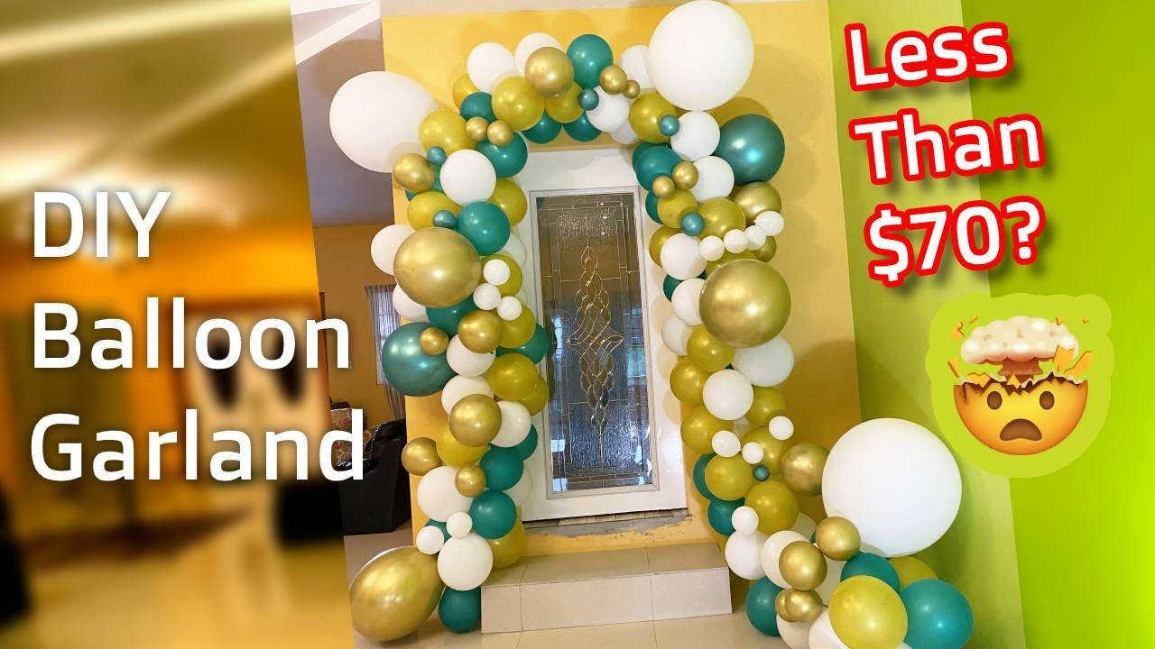 Long Balloon Garland Using 2 Strips | DIY Tutorial - YouTube
