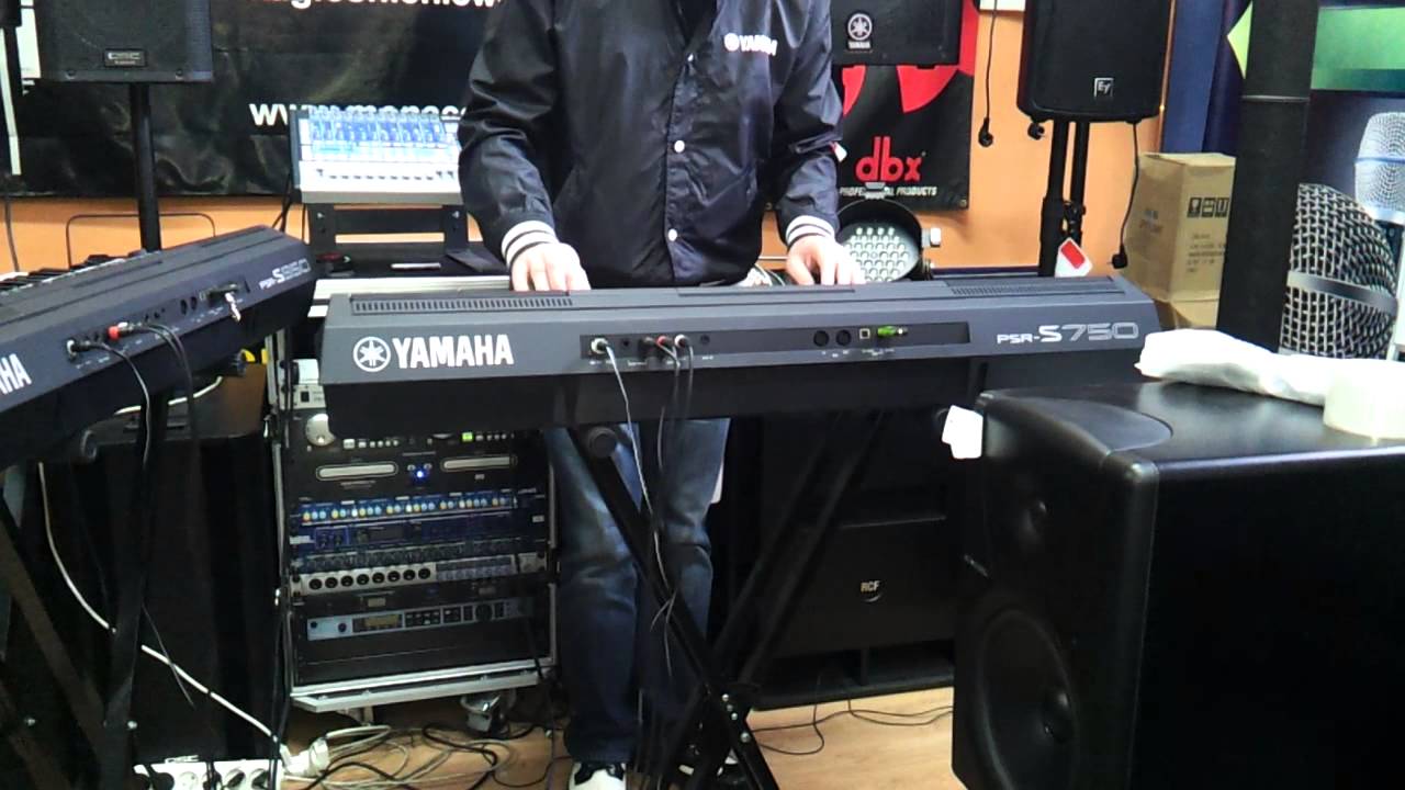 Yamaha PSR-S750 live demo - YouTube