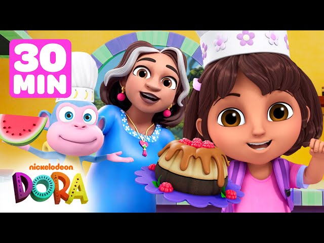 Dora and Boots Cook with Family! 💗 30 Minutes | Dora & Friends - Videos ...