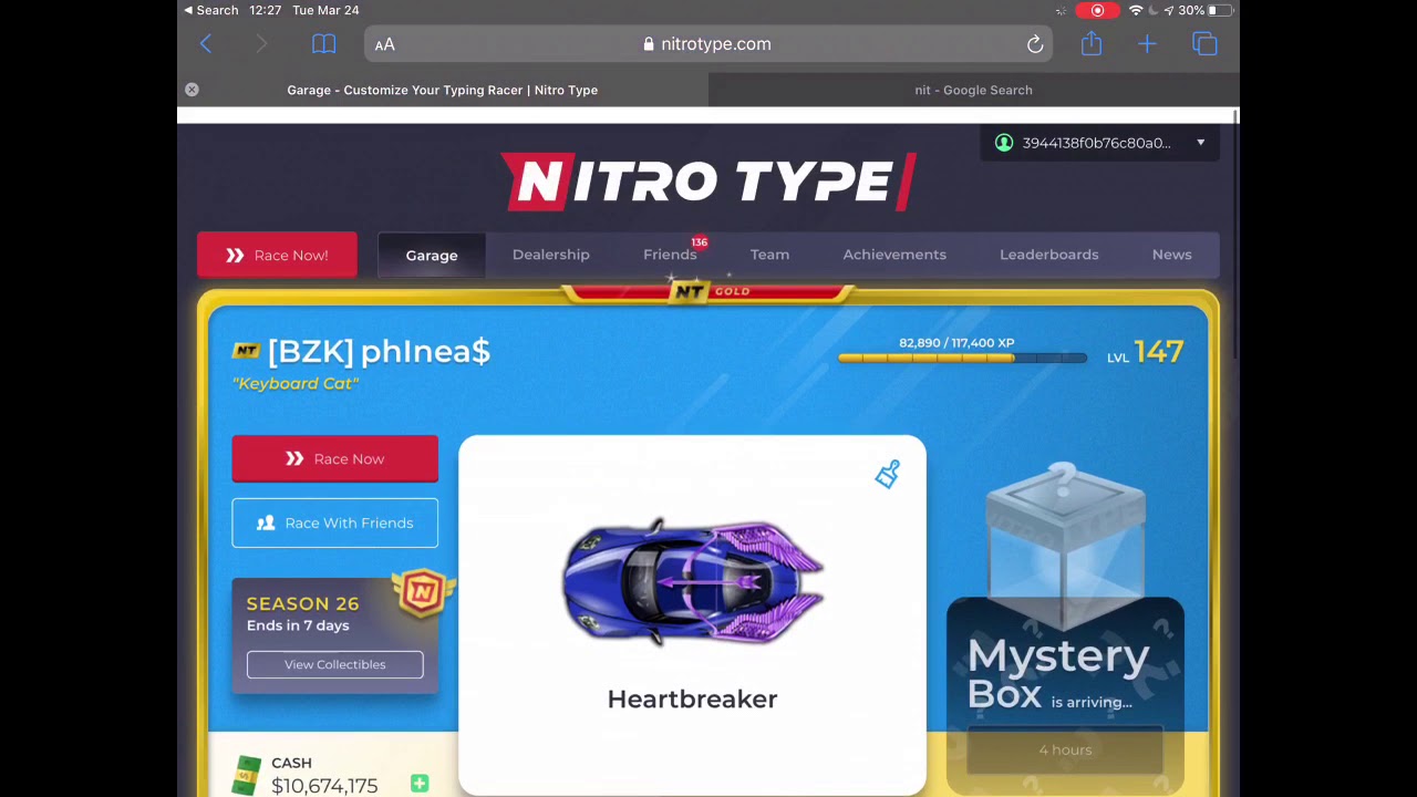 MY NITRO TYPE TEAM - YouTube