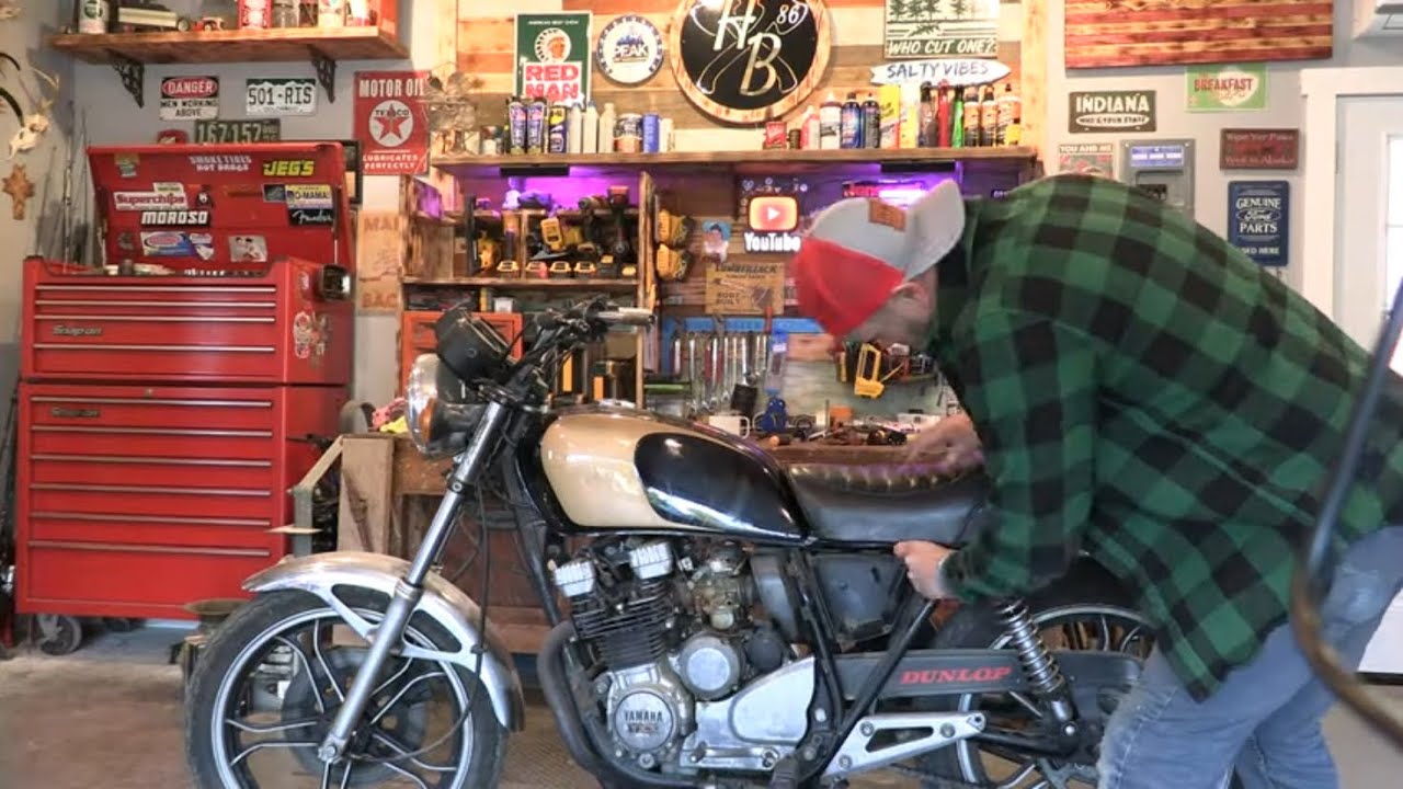 Cafe racer build part 1 "disassembly" - YouTube