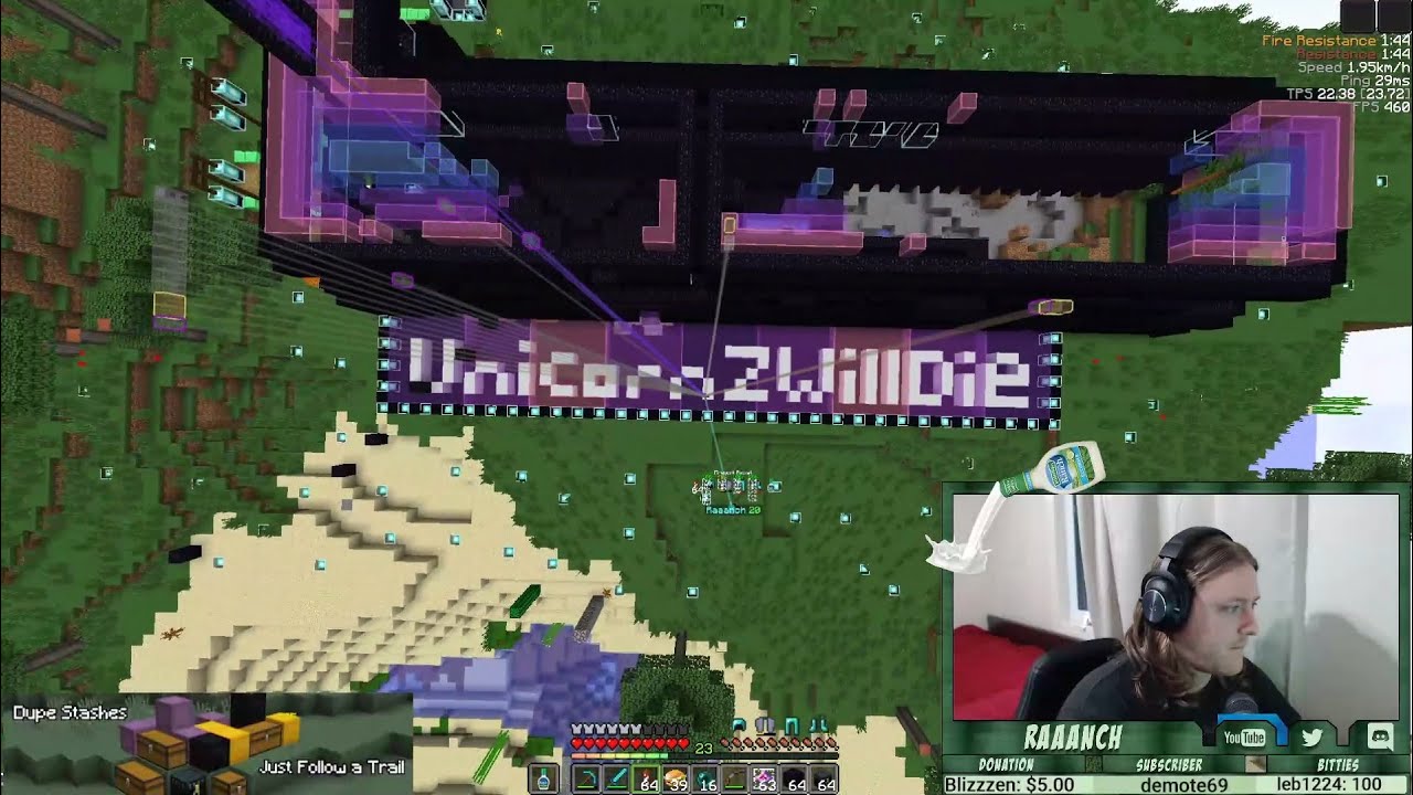 2b2t - Cute House, Griefed Dupe Stash, COOL Map Arts!!! Base and Dupe ...