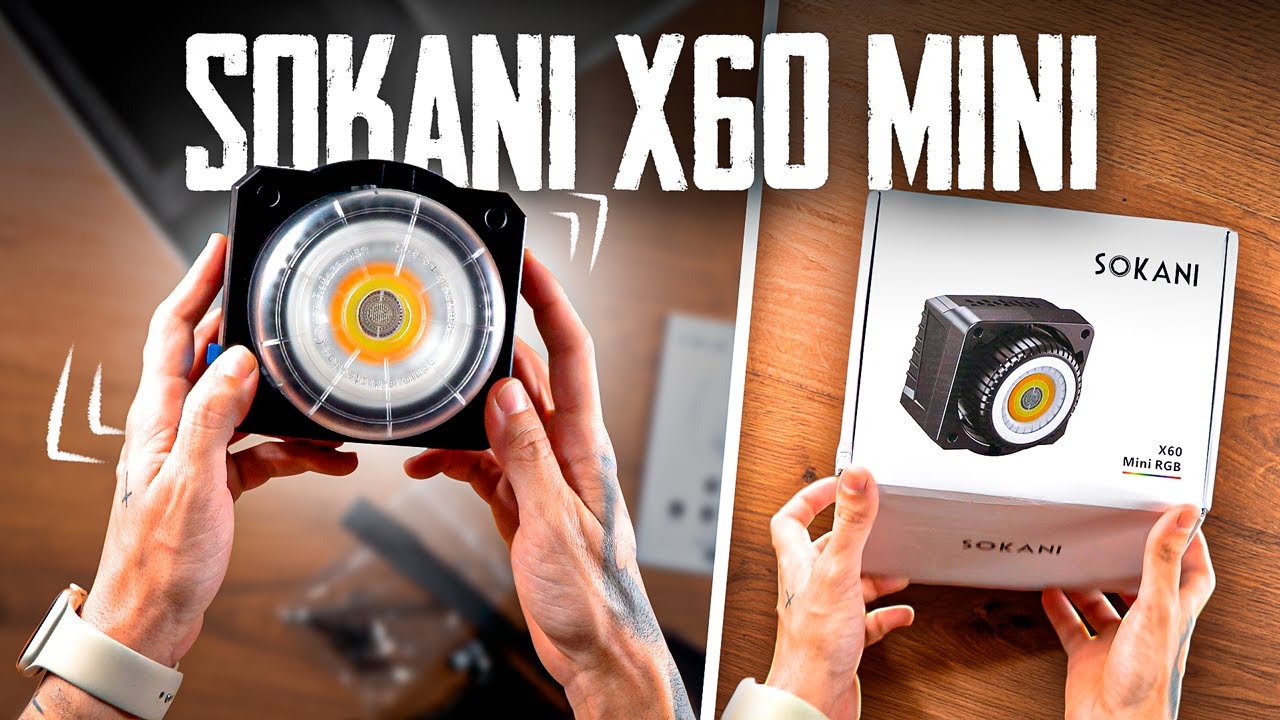 SOKANI X60 MINI RGB - A melhor LUZ de LED para 2024? - YouTube