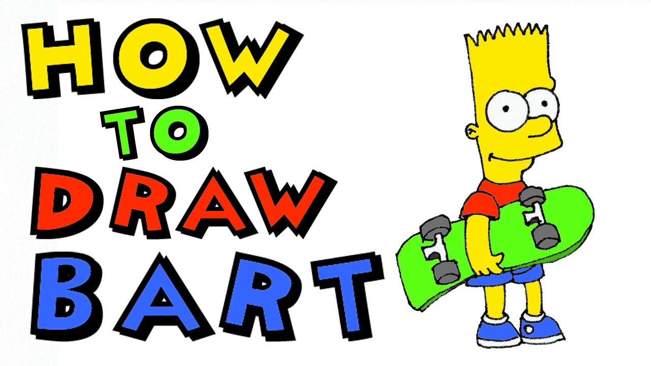 How to draw Bart - YouTube