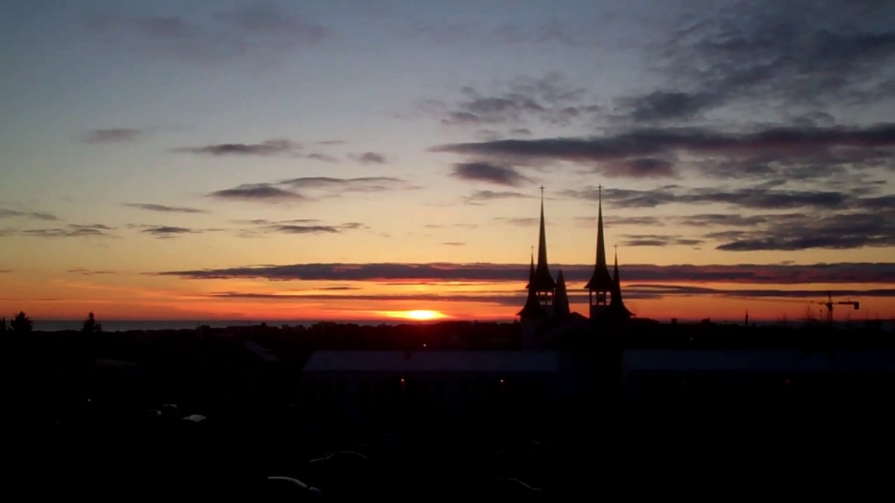 Reykjavik, Iceland Sunset - YouTube