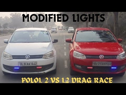 Polo 1.2 mpi vs polo 1.2 mpi drag race & modified polo - YouTube