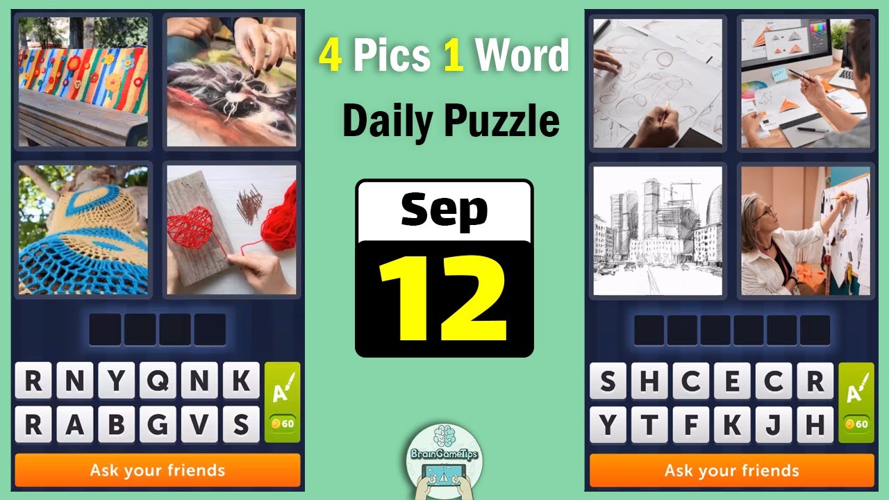 4 Pics 1 Word September 12 2022 Daily Puzzle Answer - YouTube