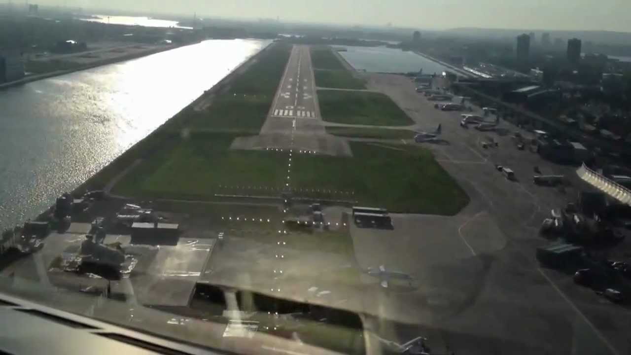 London-City Approach Runway 09, Dornier 328 SkyWork Airlines AG EGLC ...
