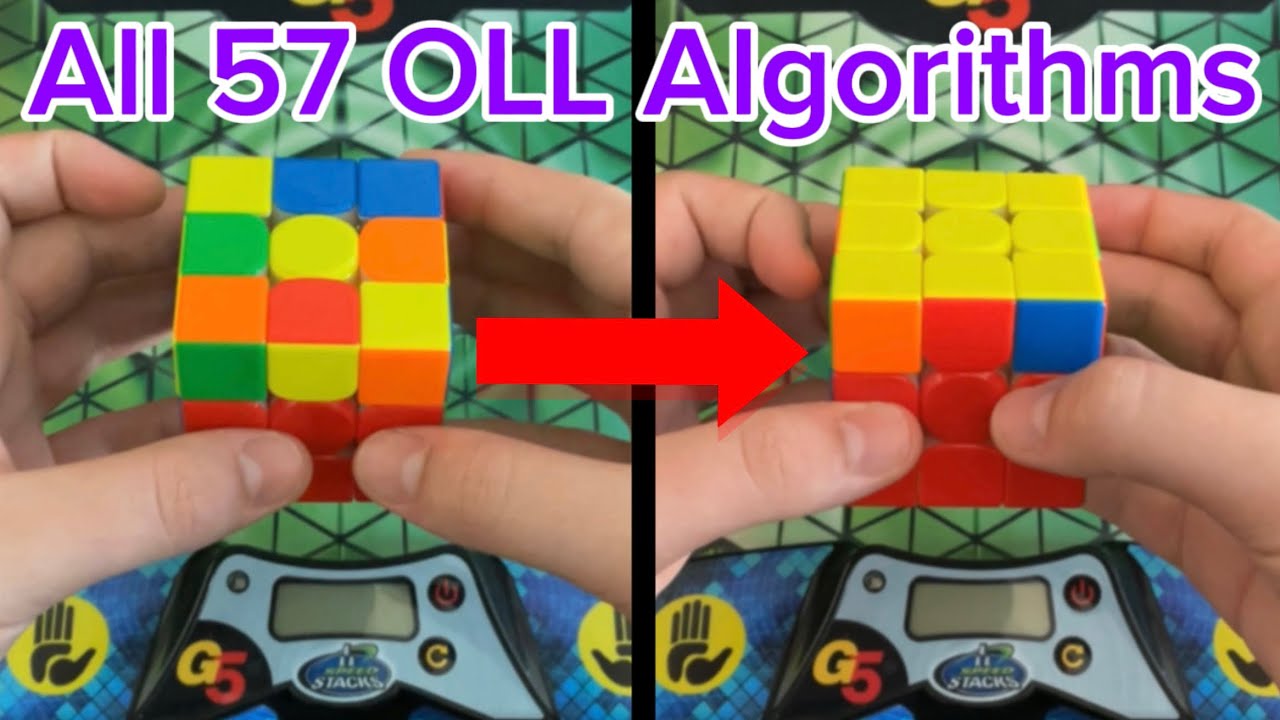 Rubik’s Cube Full OLL Tutorial (All 57 OLL Algorithms!) #rubikscube ...