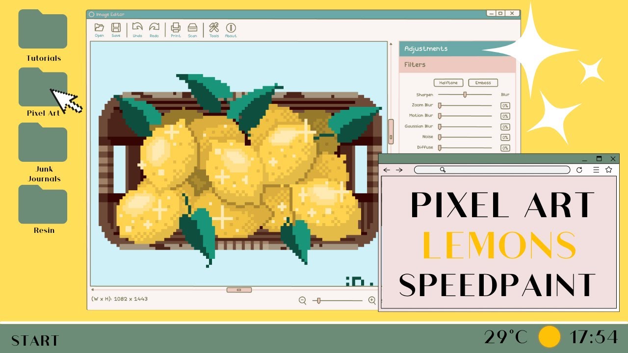 Pixel Art - Lemons 🍋 Speedpaint - YouTube