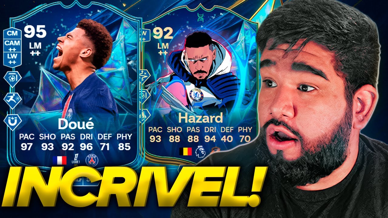 EA FC 25: DME DO DOUE É IMPERDIVEL, EVOLUCAO HAZARD & TIME TOTS LIGUE 1 ...