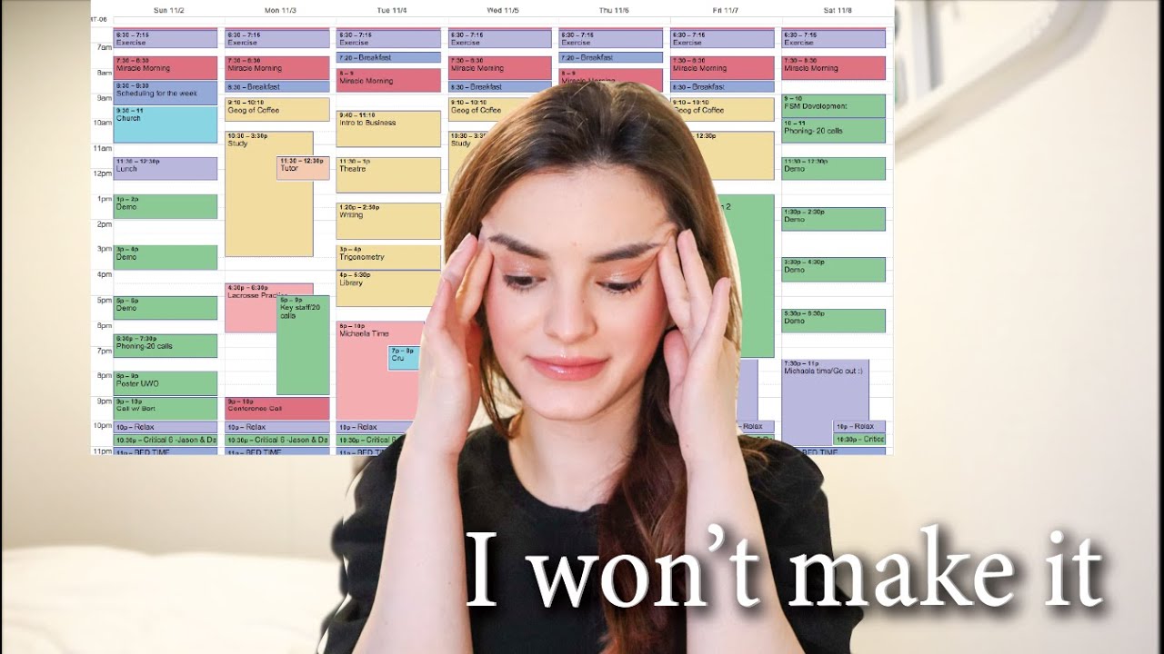 Busy Schedule Overwhelm - Step 1 to Manage it - YouTube