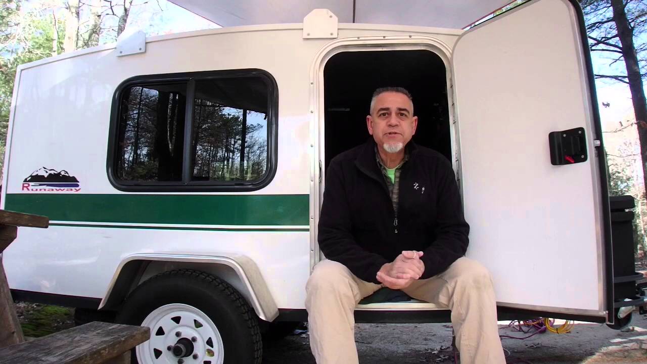 Runaway Camper time lapse set up from arrival to relaxation. - YouTube