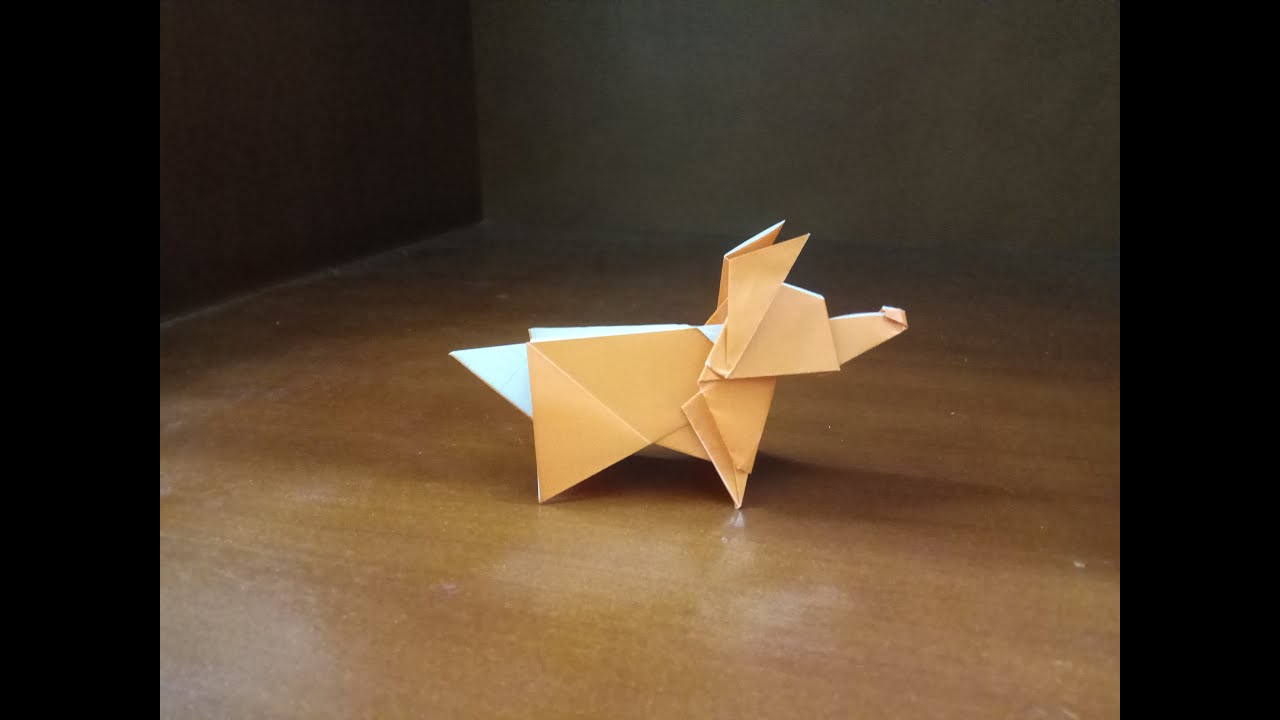 Origami Fox Easy - Origami Tutorial Easy - YouTube