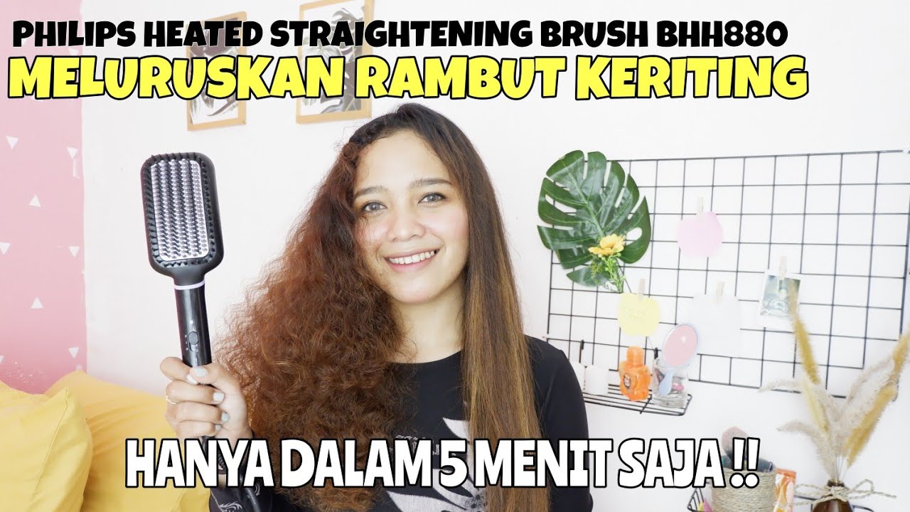 AJAIB !! SISIR TAPI BISA LURUSIN RAMBUT KERITING | Review Phillips ...