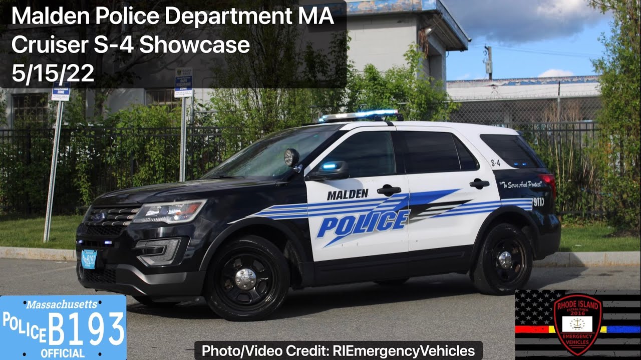 Malden Police Department MA Cruiser S-4 Showcase - YouTube