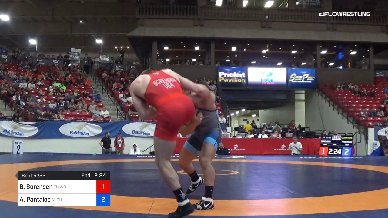 70 Kg Quarters Brandon Sorensen TMWC HWC Vs Alec Pantaleo Michigan ...