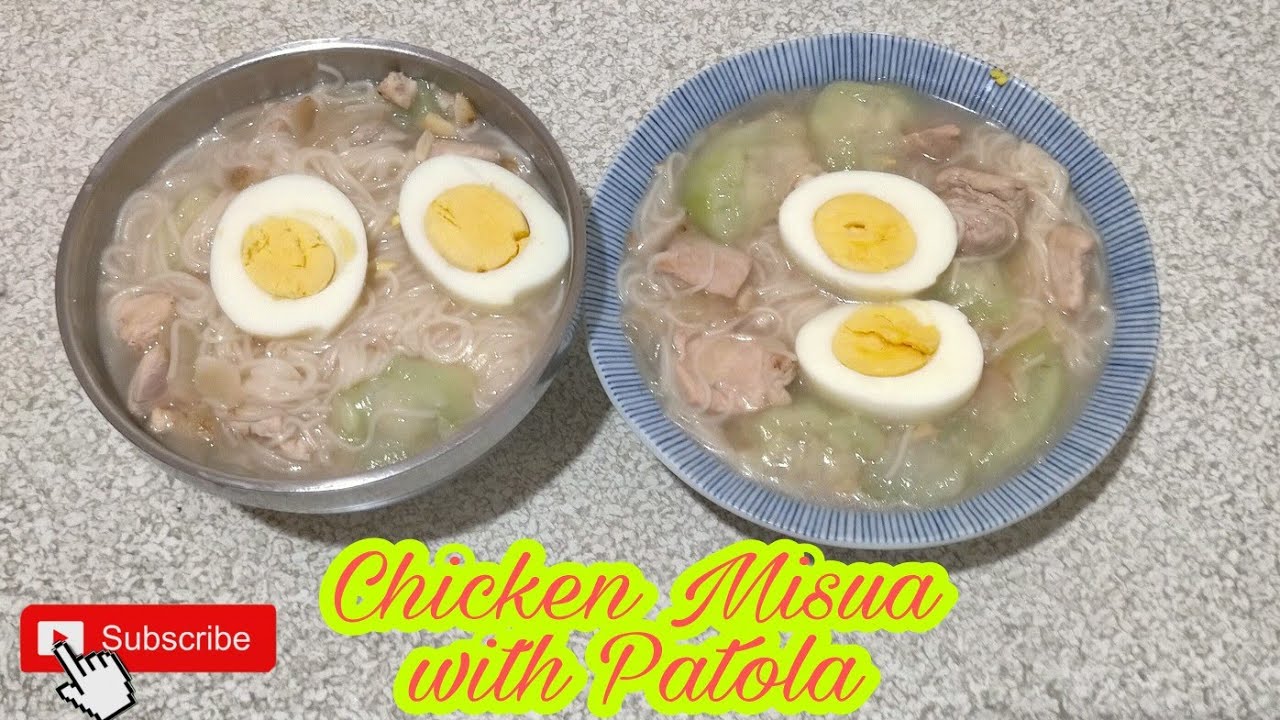 Chicken and egg Misua with Patola/my simply recipe//Caregiver Sa taiwan ...