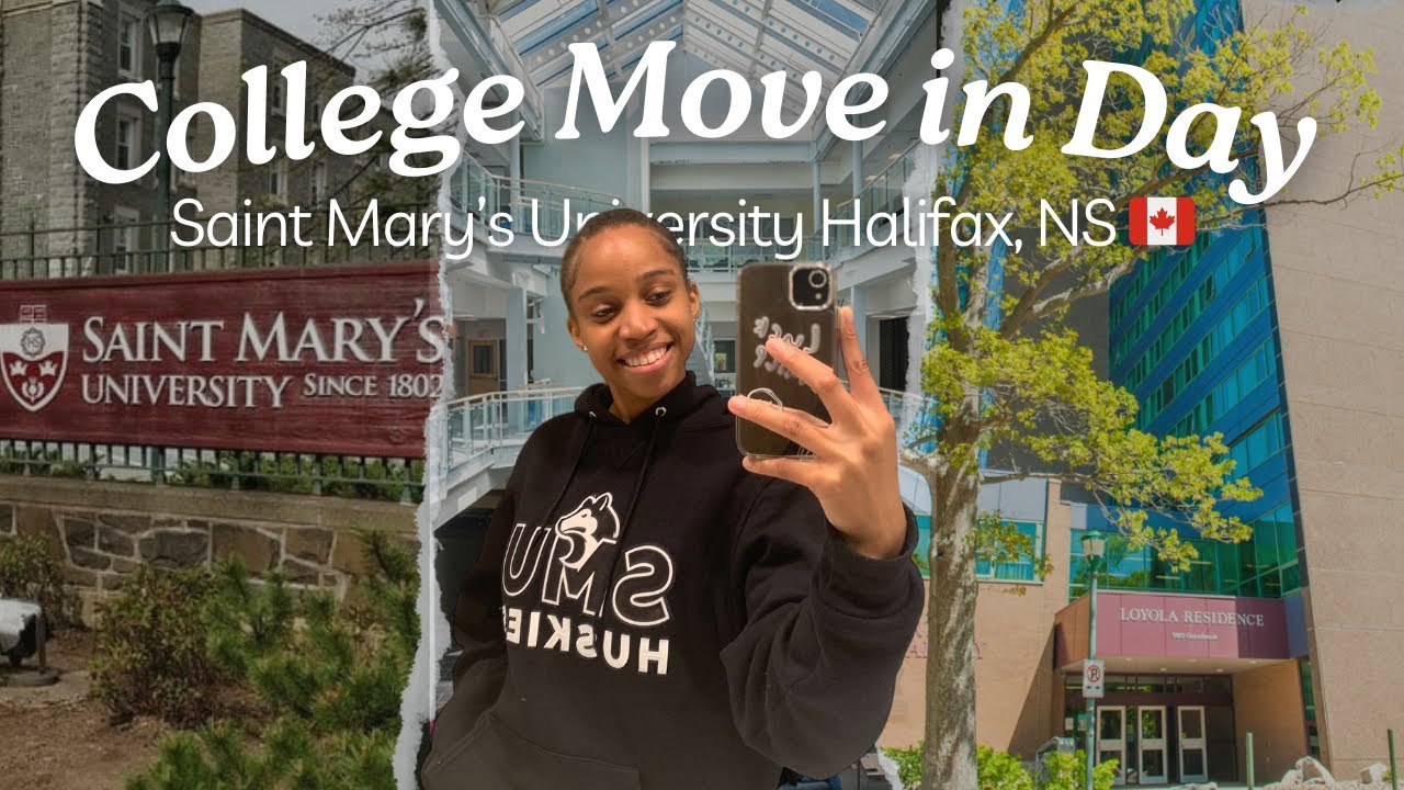 College Dorm move in Day!! || Saint Mary’s University Halifax NS - YouTube