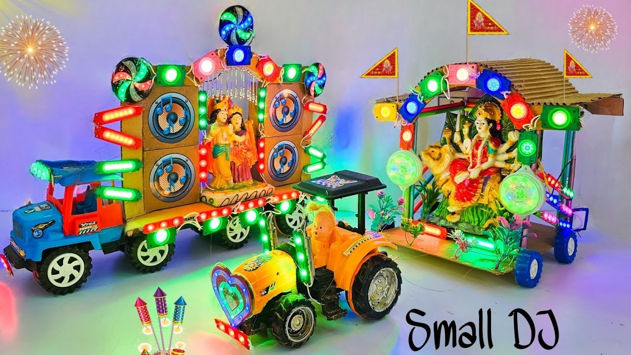 How To Pencil Jhaki DJ Setup Sound DJ Truck | Durga Visarjan DJ With ...