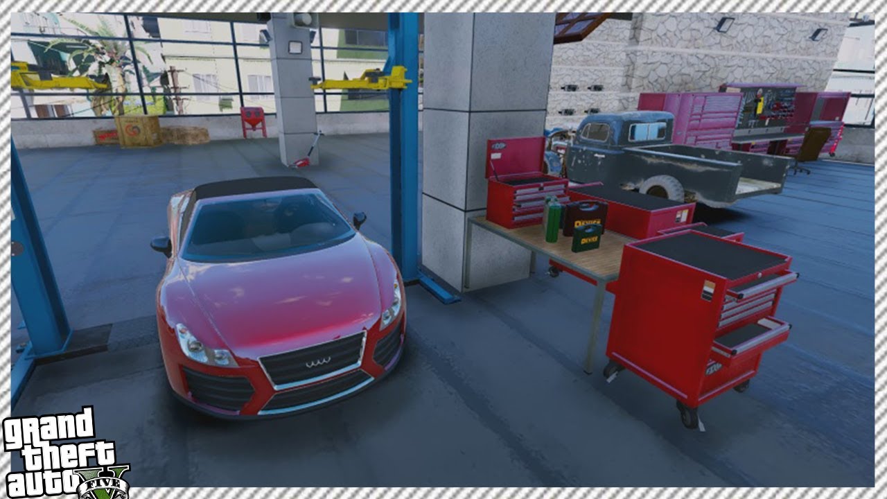 GTA 5 - WEST COAST CUSTOMS GARAGE - YouTube