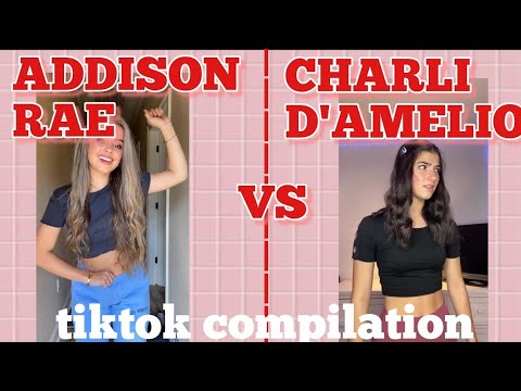 ADDISON RAE VS CHARLI D'AMELIO TIKTOK DANCE BATTLE! Tiktok Fun - YouTube