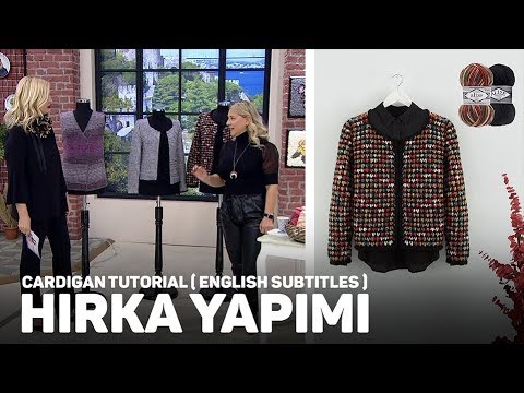 Alize Superlana Maxi Multicolor ile Hırka Yapımı - Cardigan Tutorial