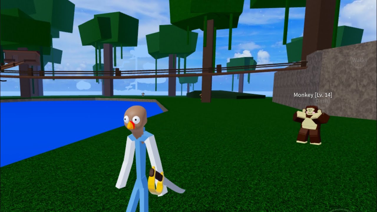 Blox Fruits 🍏 | pt.2 Fighting Monkeys in the Jungle - YouTube