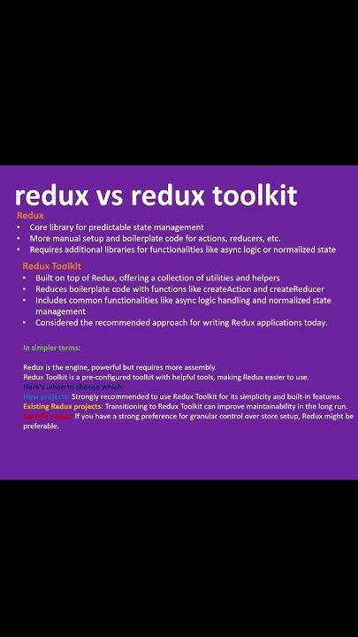 Redux vs Redux Toolkit, #coding #reactjs#redux, #reduxtoolkit , #beginners - YouTube