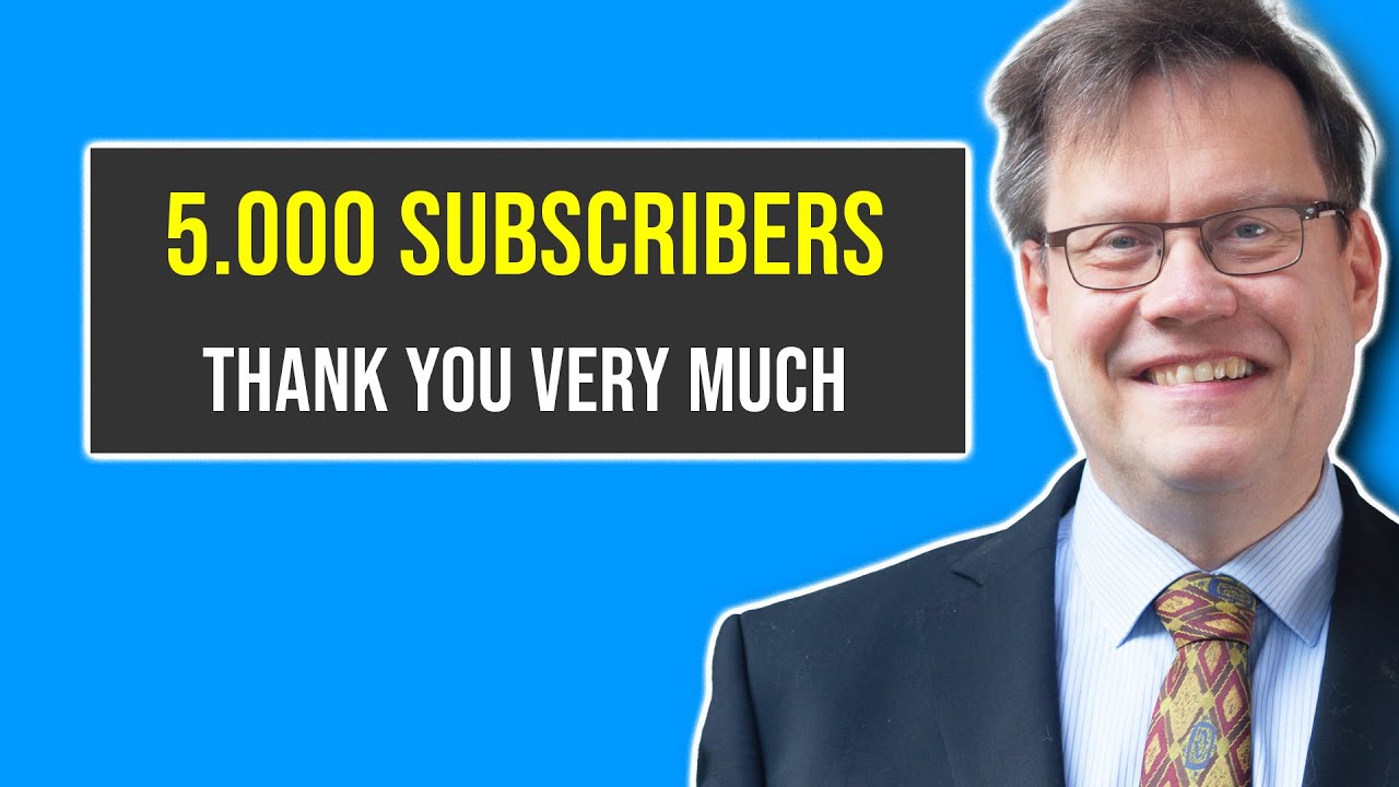 A milestone for this YouTube channel: 5000 subscribers - YouTube