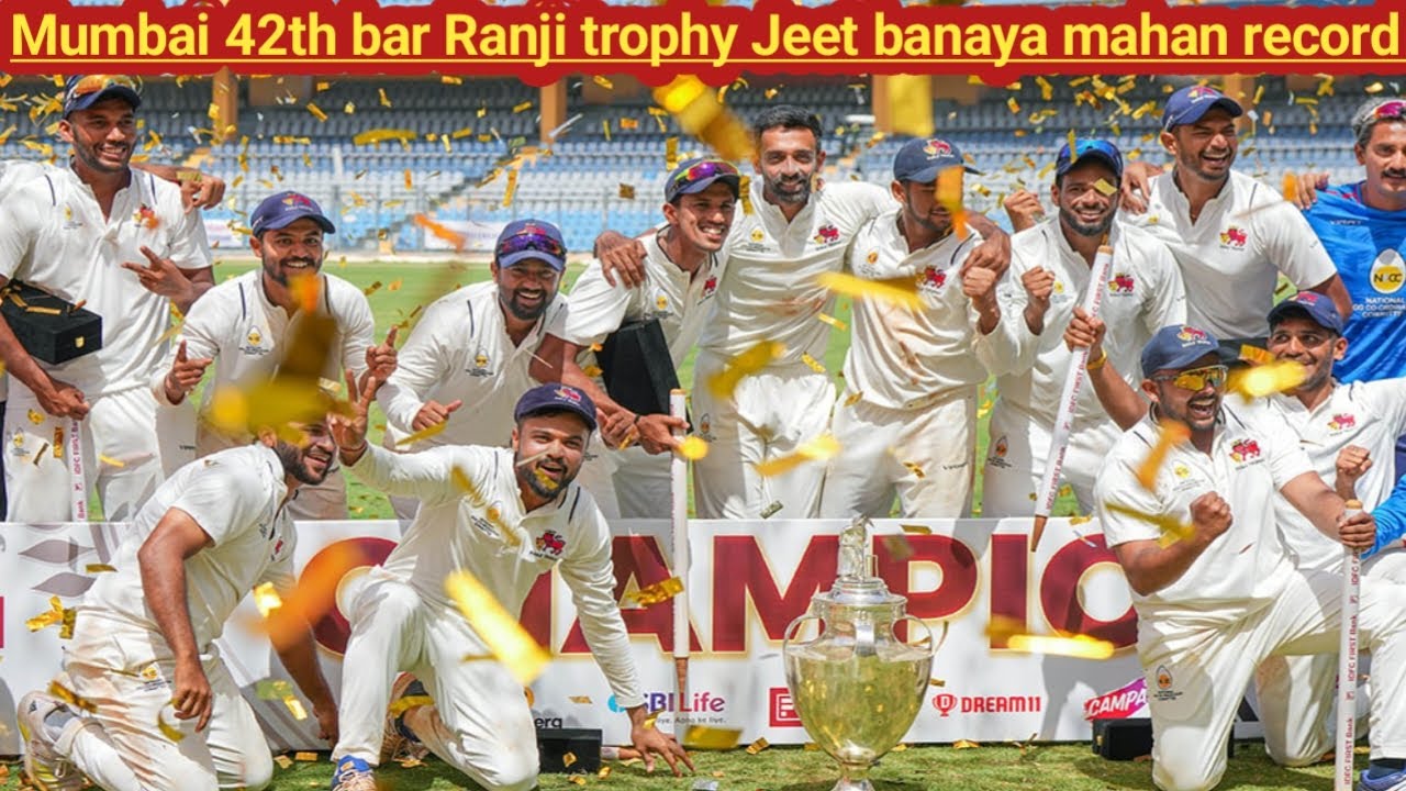 Ranji trophy 42 bar champion Mumbai create Record 🔥। musheer double ...