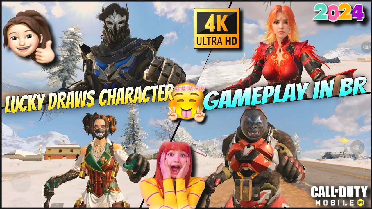 🤯Season 8 All Lucky Draws Characters Gameplay in Battle Royale | Codm ...